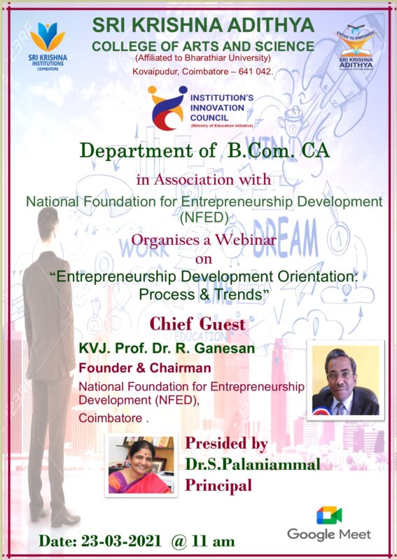 Entrepreneurship Development Orientation: Process & Trends – SKACAS